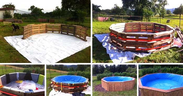 How To Make Your Own Pool Out Of Pallets