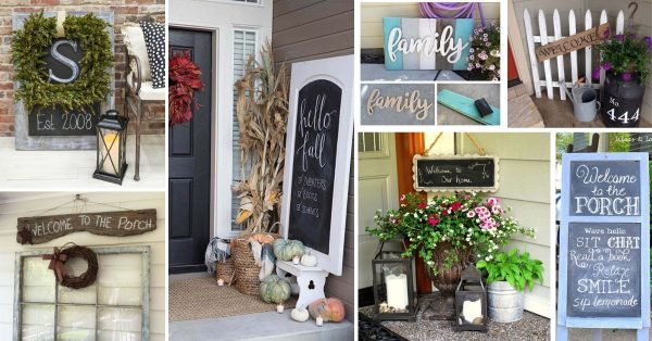 30 Best DIY Front Porch Sign Ideas That Will Look Beautiful All Year Long