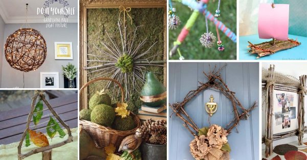 20 Easy DIY Decorations With Sticks and Twigs For Your Home and Garden