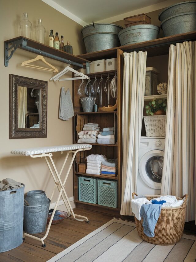 50 Best Vintage Laundry Room Design and Decor Ideas