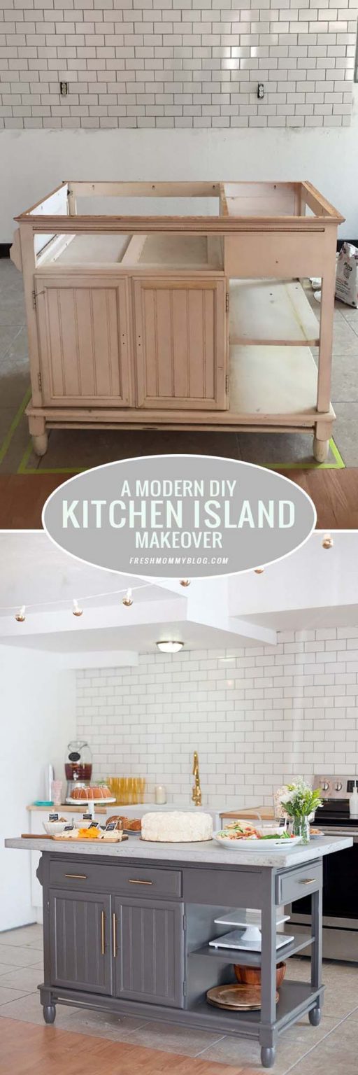 23 Fantastic DIY Kitchen Island Ideas That Are Practical and Space Saving