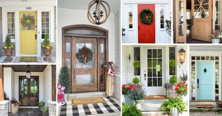 40 Amazing Farmhouse Front Door Ideas For The Best Welcome Ever