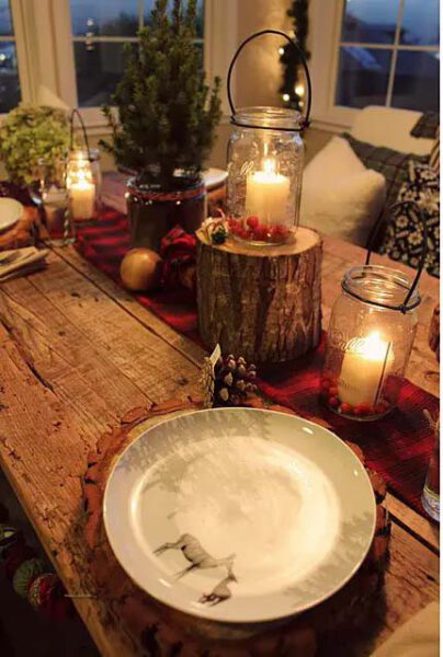 40 Beautiful Rustic Christmas Table Settings To Bring More Warmth To ...