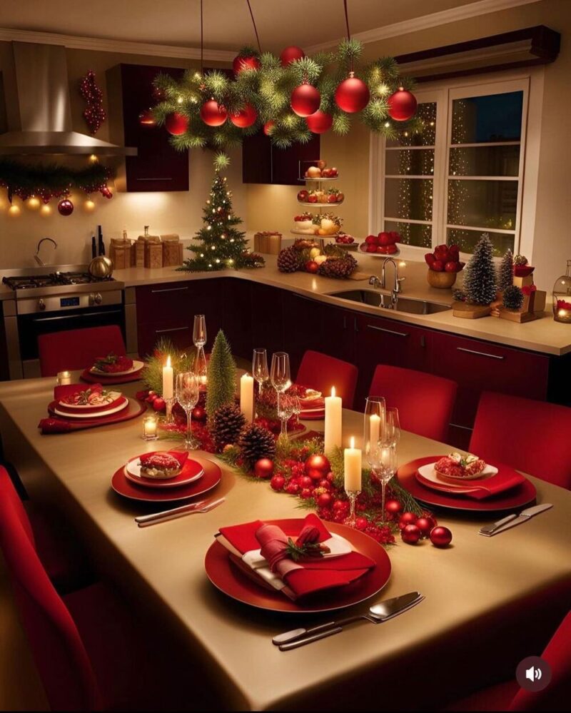 25 Charming Kitchen Christmas Decorations to Sprinkle Holiday Magic ...