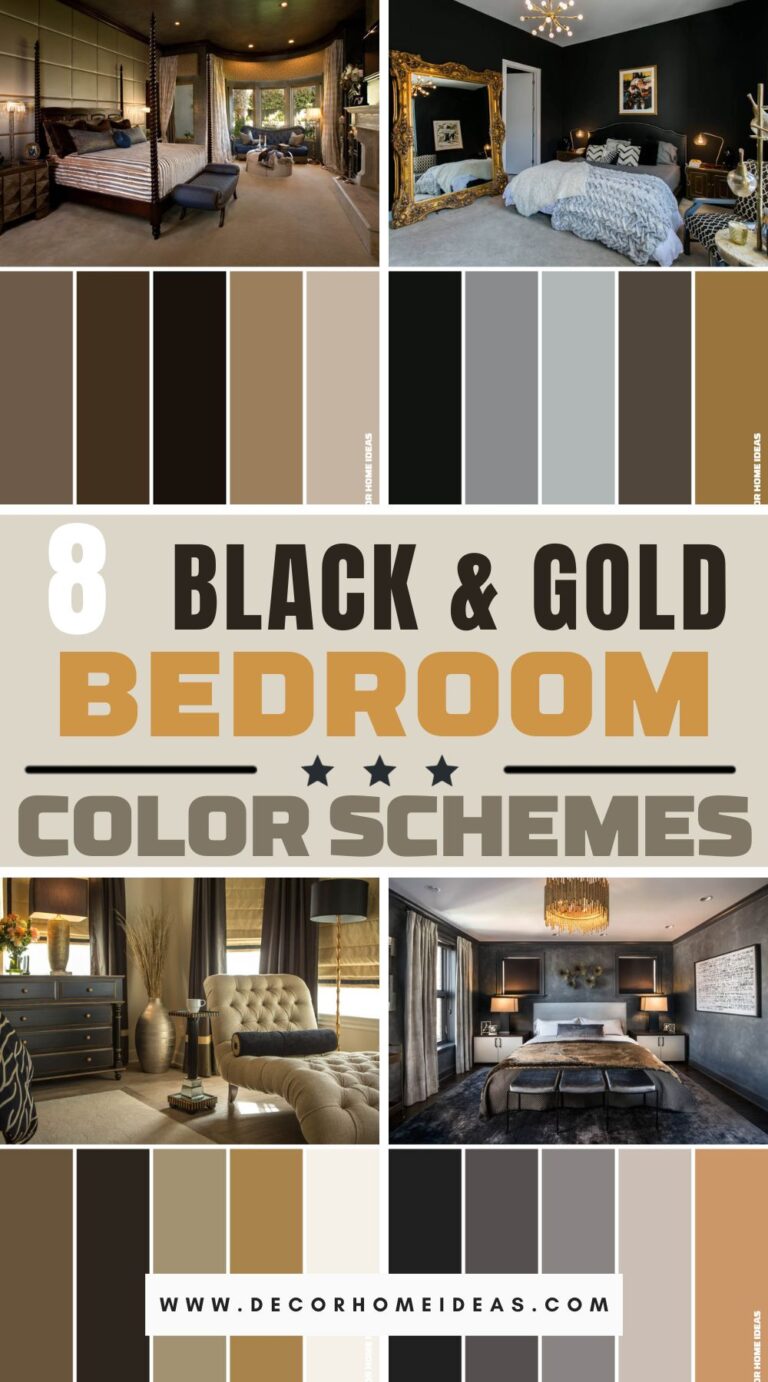 8 Best Black and Gold Bedroom Color Scheme Inspirations