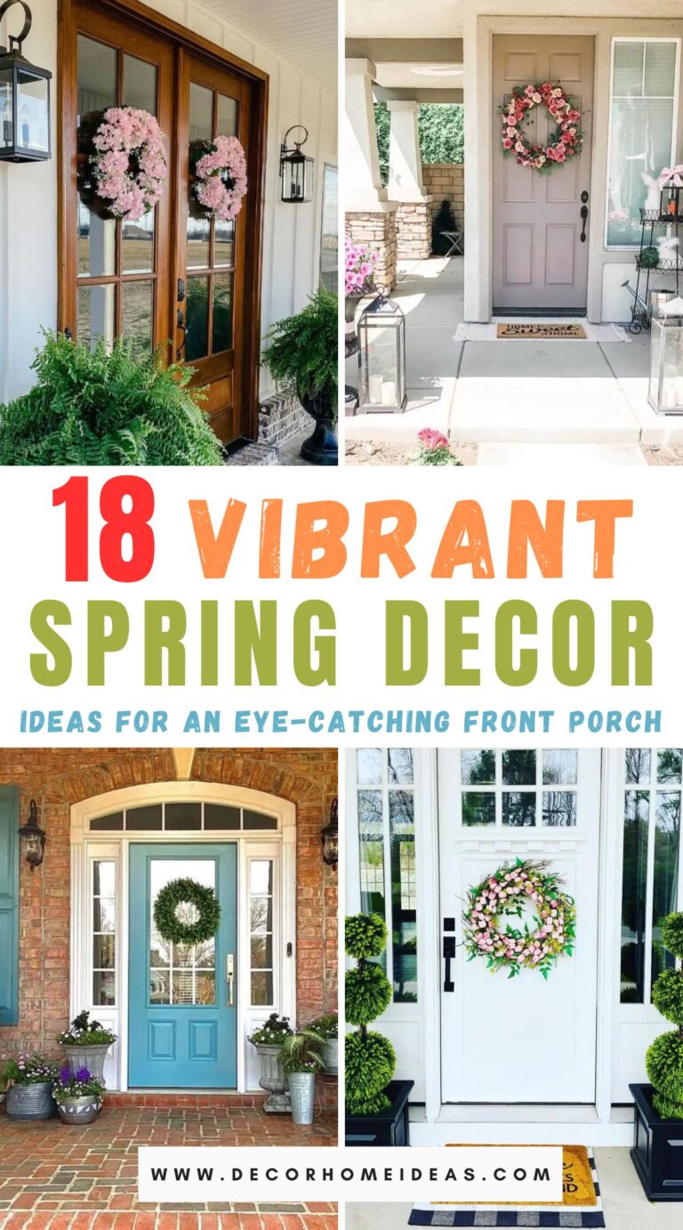 18 Vibrant Spring Decor Ideas for an Eye-Catching Front Porch