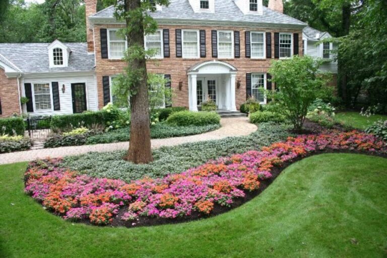 23 Stunning Front Yard Flower Bed Ideas for Curb Appeal