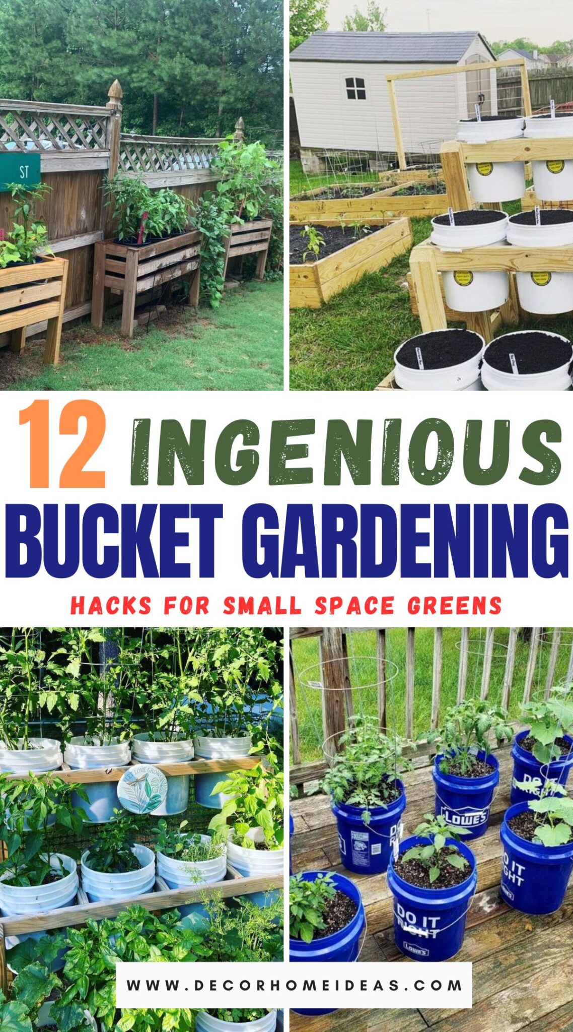 12 Creative Bucket Gardening Hacks for Urban Oases