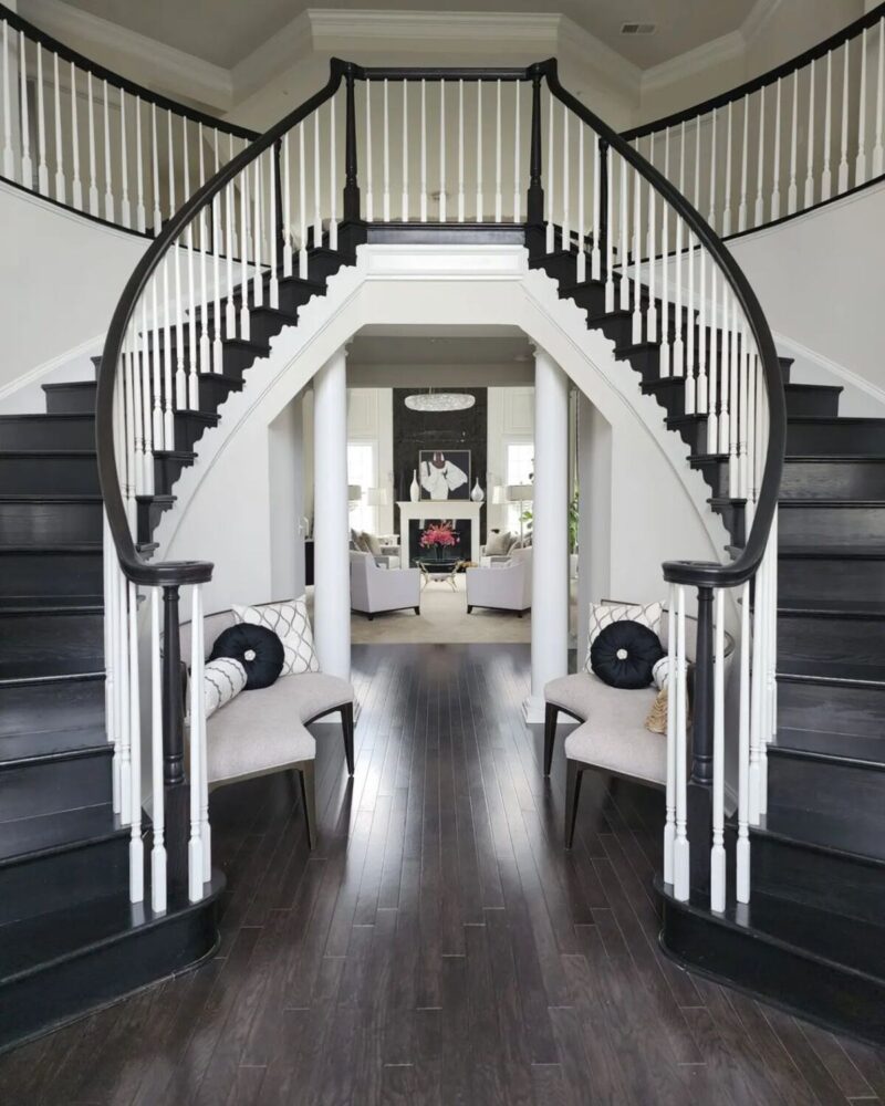 24 Striking Black and White Stair Designs Guaranteed to Wow Your Guests