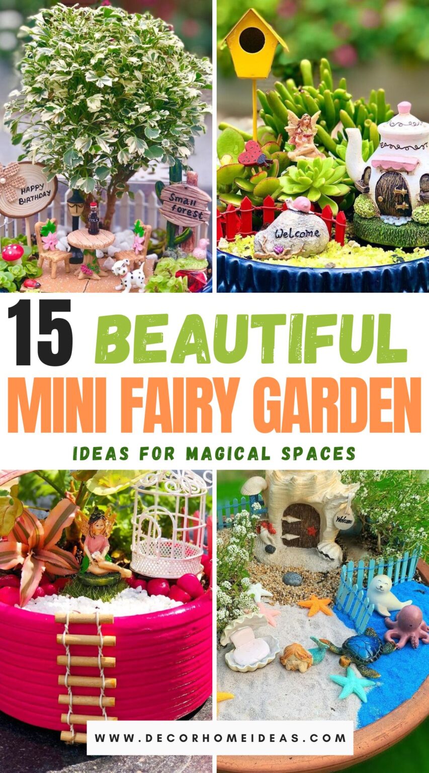 15 Enchanting Mini Fairy Garden Ideas to Spark Your Imagination