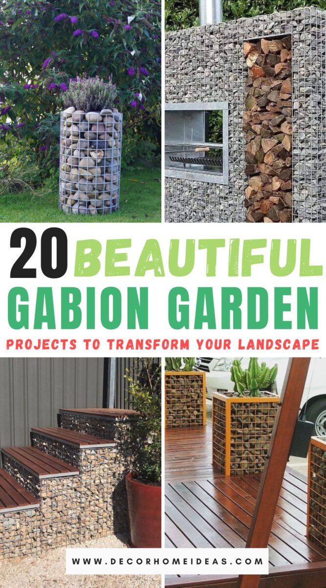 Enhance Your Landscape With These 20 Beautiful Gabion Garden Projects