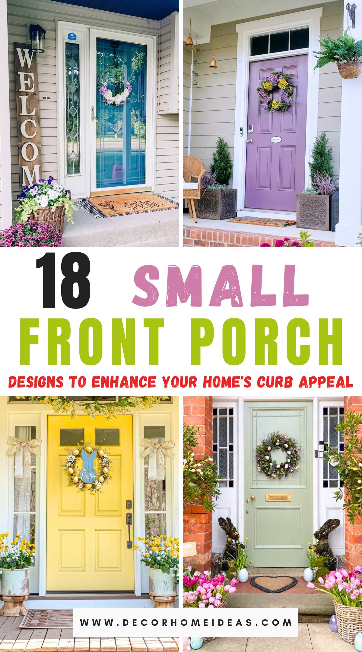 18 Charming Ideas To Revamp Your Small Front Porch Entrance