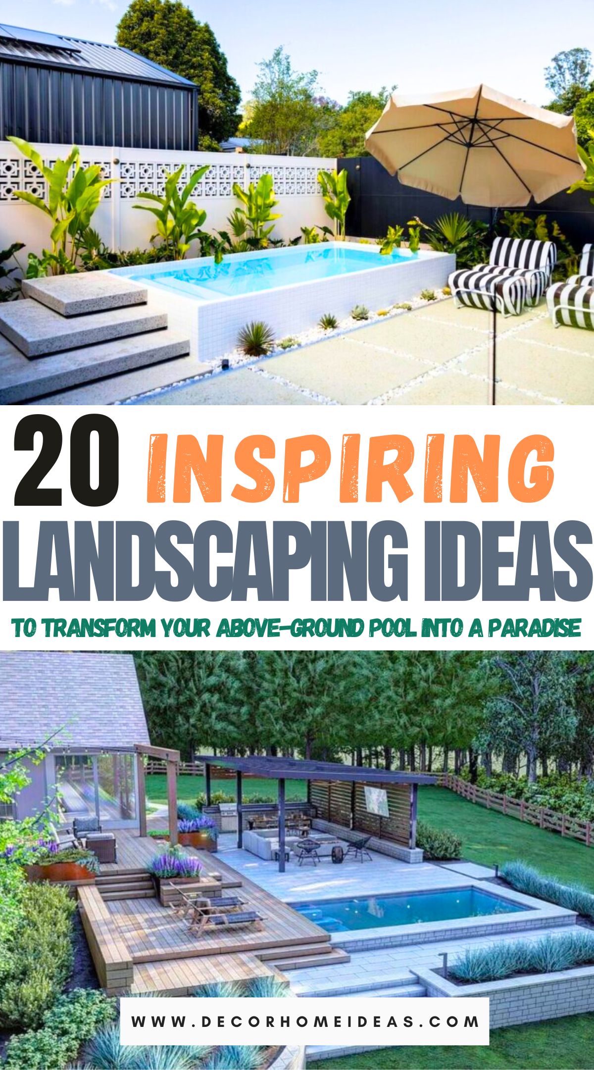20 Creative Landscaping Ideas for Above-Ground Pools