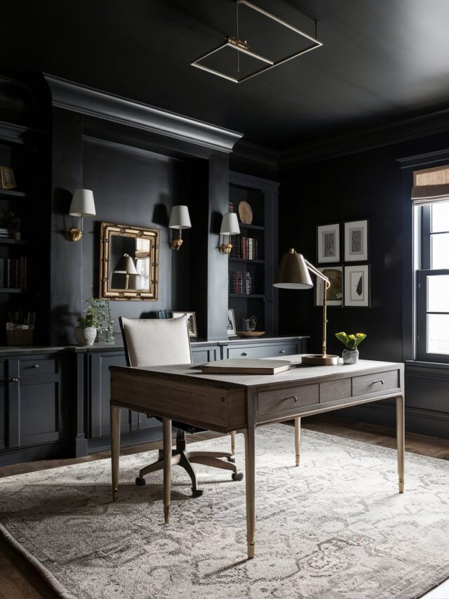 Dramatic Jet Black Paint Colors Designers Are Loving Right Now