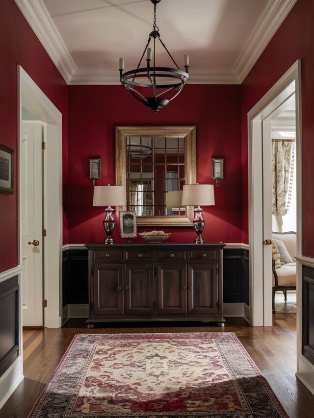 Striking Crimson Paint Colors from Designer-Favorite Paint Brands