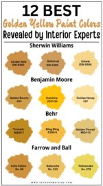 The Prettiest Golden Yellow Paint Colors for a Bold, Elegant Look