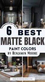 Beautiful Matte Black Paint Colors by Benjamin Moore for a High-End Feel