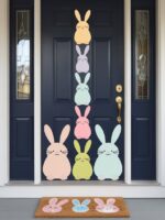 27 Bunny-Themed Easter Door Decorations for a Hoppy Welcome