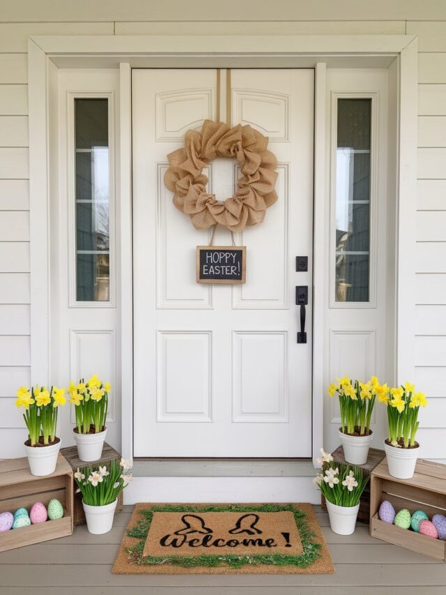29 Charming Easter Door Decorations You’ll Want to Copy