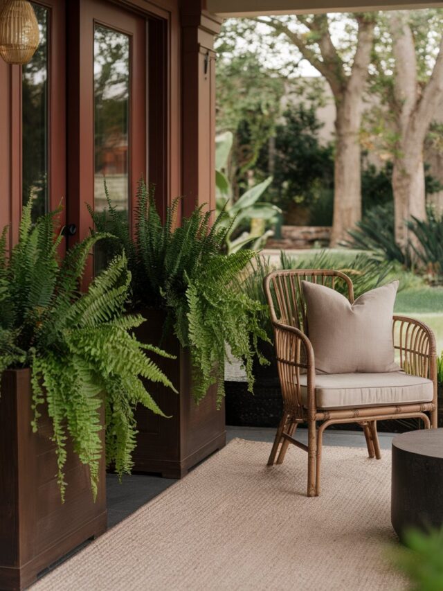 26 Eye-Catching Spring Porch Ideas for Homes with Red Doors