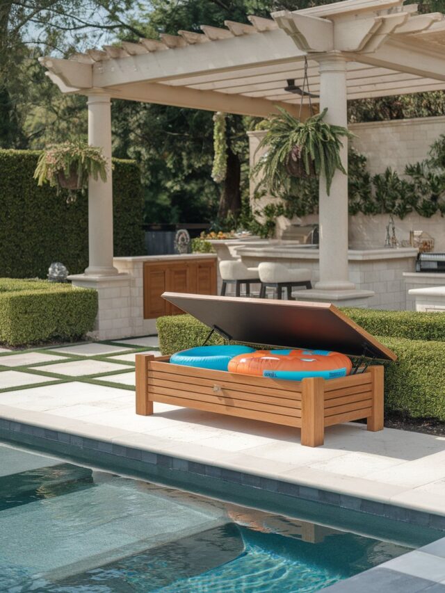 24 Pool Float Storage Ideas to Keep Your Backyard Tidy