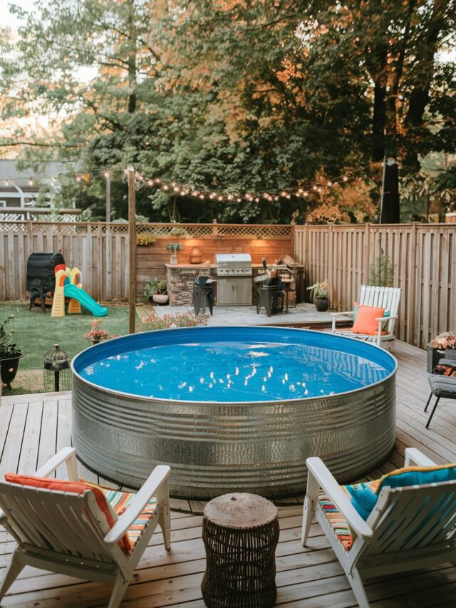27 Stock Tank Pool Ideas to Upgrade Your Outdoor Space