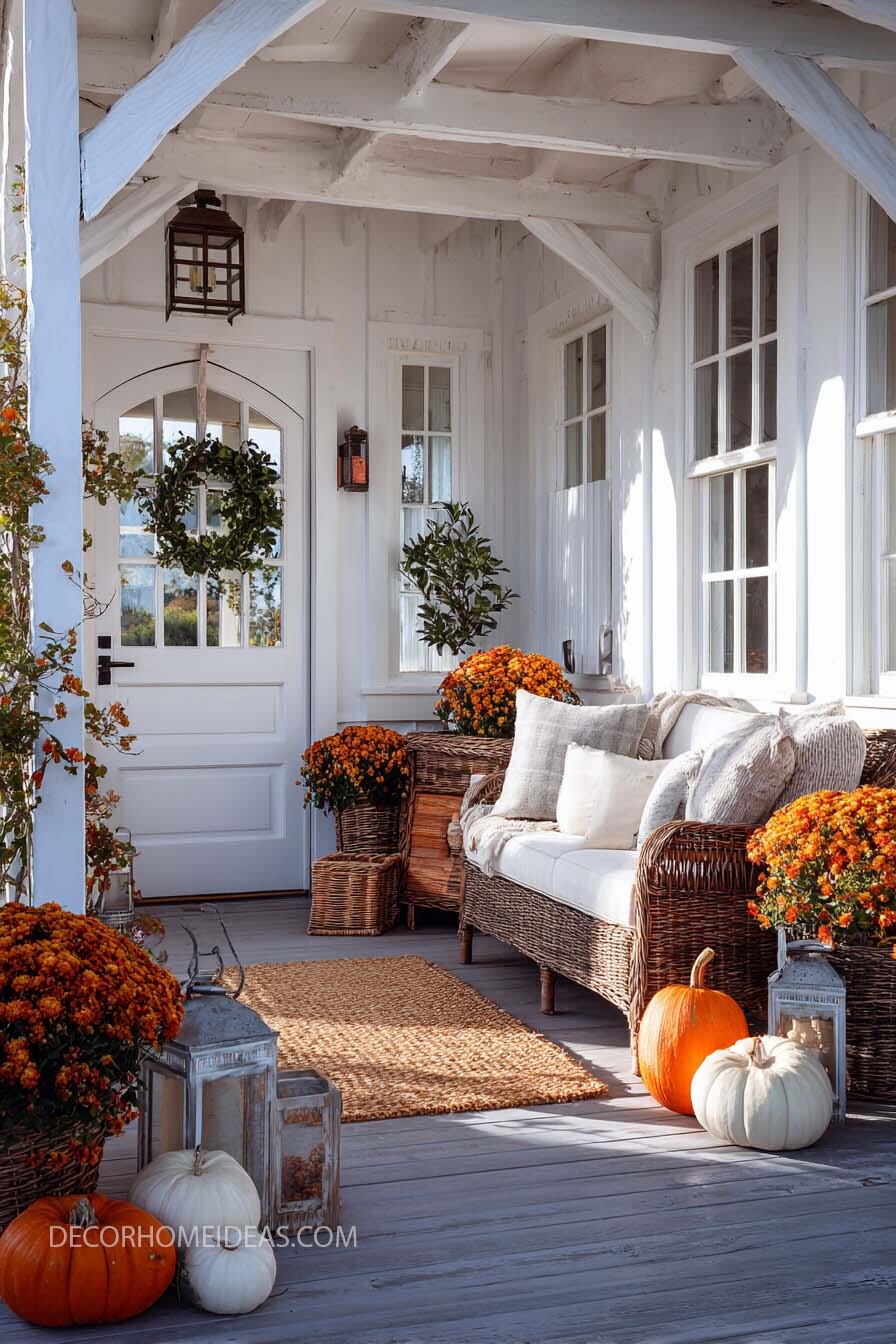 14 Gorgeous Mums Front Porch Fall Displays To Brighten Your Home’s ...